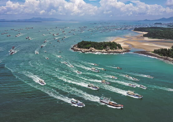 南シナ海に中国漁船の大群、禁漁期間明けで一斉に海へ [きつねうどん★]